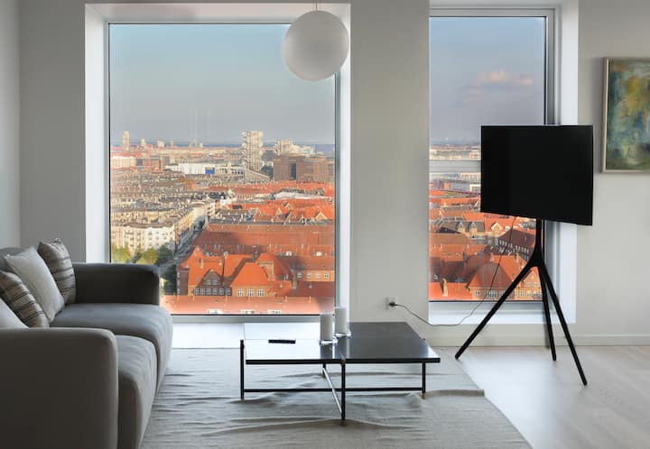 Bright City Apartment - Balcony & Panoramic Views - Copenhague