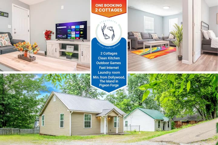 2 Homes! 4br- 4 Baths! Near Smokies & Parkway - Sevierville