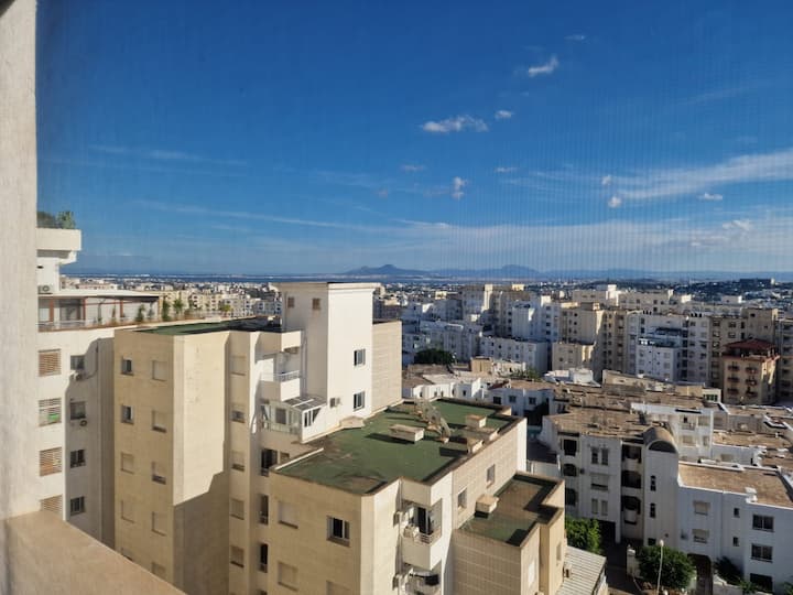 Ennasr Penthouse - Vue - 3 Chambres+ Grand Salon - Túnez