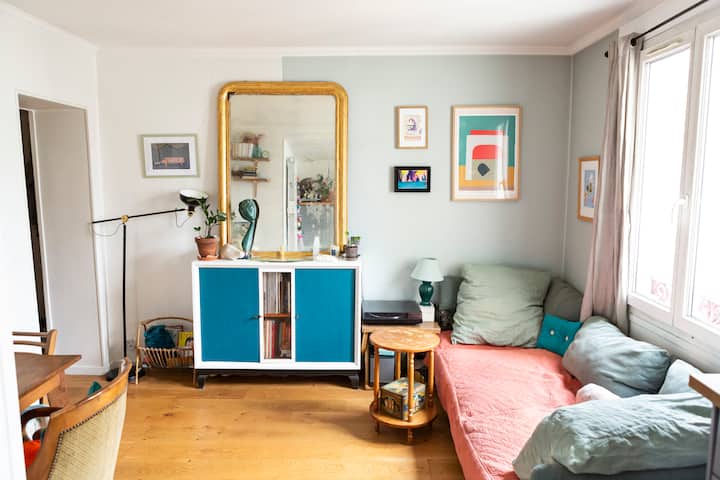 Cosy, Quiet, Sunny Central Apartment - Porte de Bagnolet