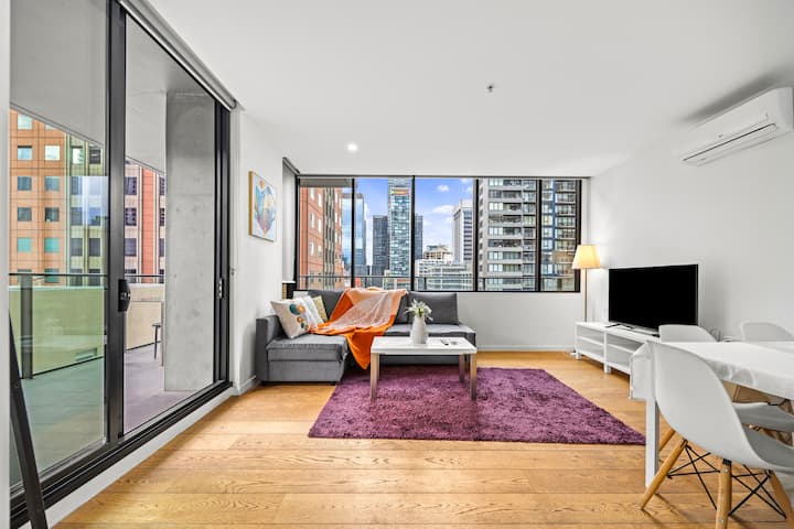 08-urban Retreat 2br Apt | 3 Mins Station - Melbourne