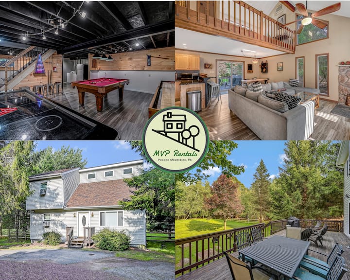 Family Retreat W Fenced Yd, Game Rms, Pet Friendly - Albrightsville, PA