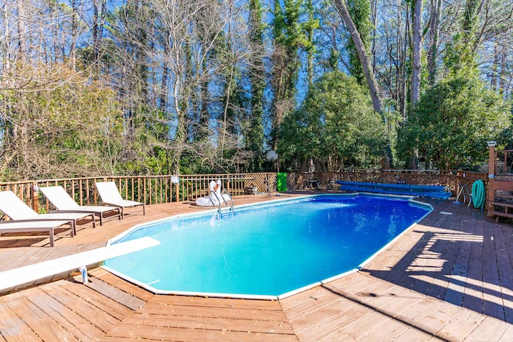 Wfh + Pool House, Game Room, Home Office - Cary, NC