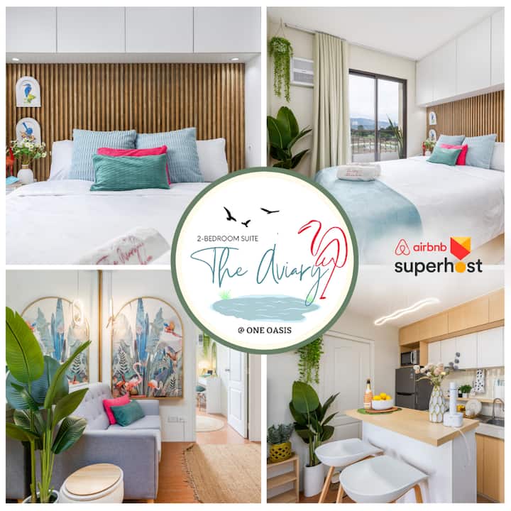 The Aviary 2br Suite @ One Oasis | Free Parking - Cebu