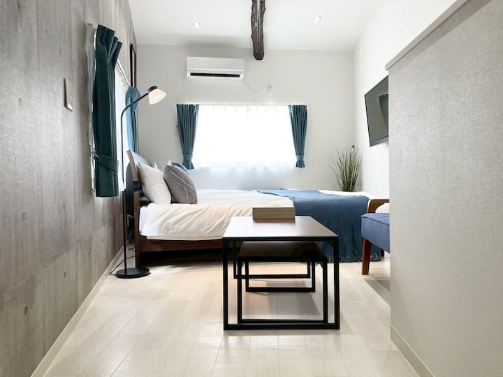 Usj近く!西九条駅近く/コンパクトでモダンな一軒家/最大4名/nu02 - Umeda