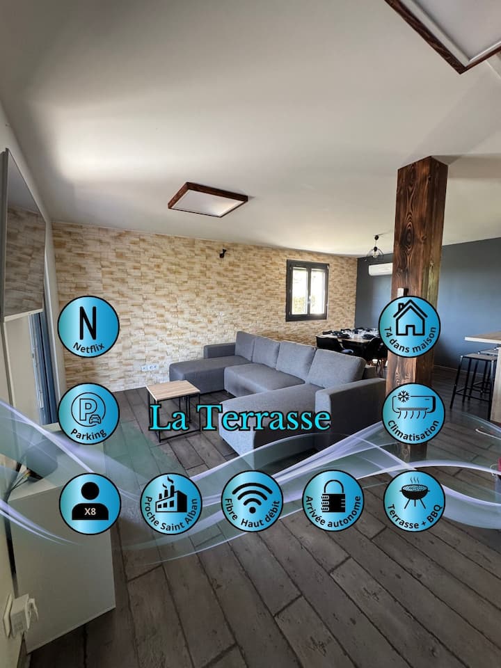 La Terrasse -T4- Proche Saint Alban - Salaise-sur-Sanne