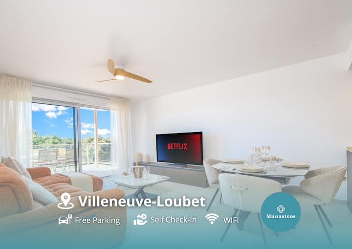 Charmant Appartement Neuf - Piscine Partagée - Ek - Villeneuve-Loubet