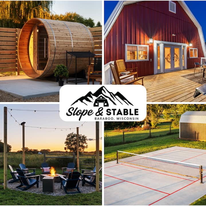 Slope&stable | Pickleball, Hot Tub, Sauna, Arcade - Baraboo, WI