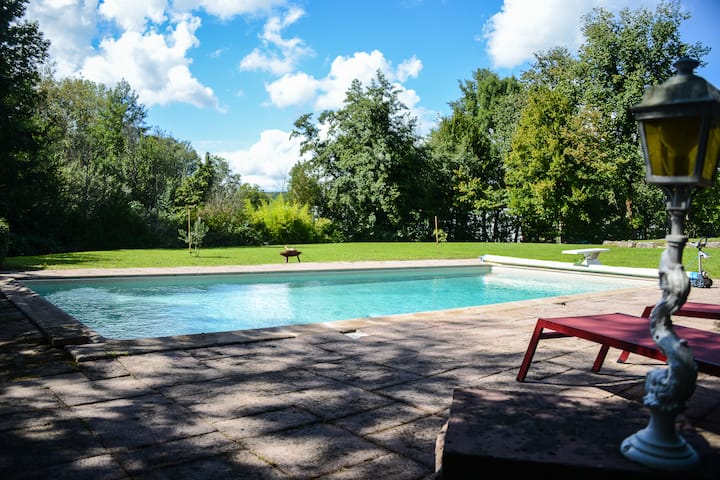 Le Manoir 6+2 Pers. – Piscine & Grand Jardin - Belfort