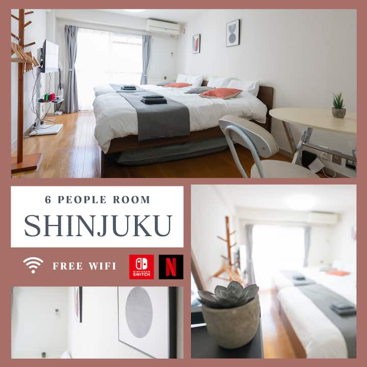 Shinjuku/shibuya/6 People/netflix/free Wi-fi - Shibuya Station