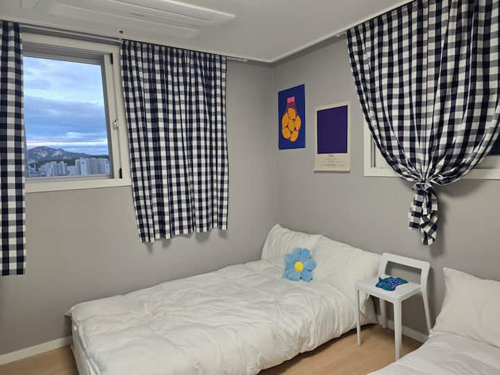 •서울• 근사한 루프탑에서 단독 바베큐 가능, 신축 3룸2화 전체, 최대9인 - Uijeongbu-si