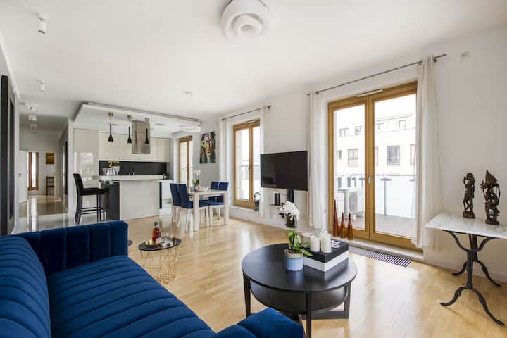 Apartment 2 Br Terrace City View Pool And Parking - Varsóvia
