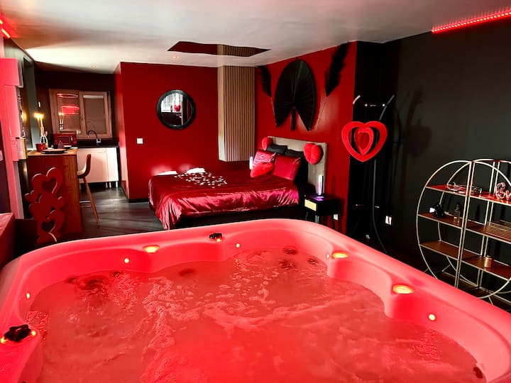 Redroom, Spa, Sauna, Cheminée, Détente En Amoureux - Moëlan-sur-Mer