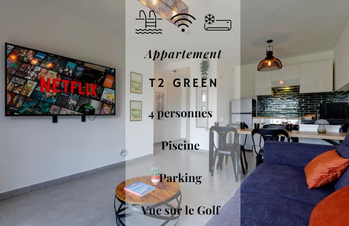Le T2 Green, 4 Pers, Clim, Piscine, Parking - Juvignac