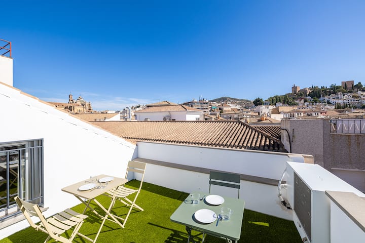 Centre Tapas : Appart 2 Ch Avec Terrasse & Parking - Granada, España