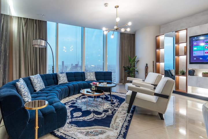 إقامة بإطلالة على أفق المدينة في برج رافال - 59 - Riyadh