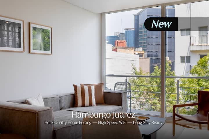 Capitalia | Chic 2br + Rooftop & Valet Parking - Mexico