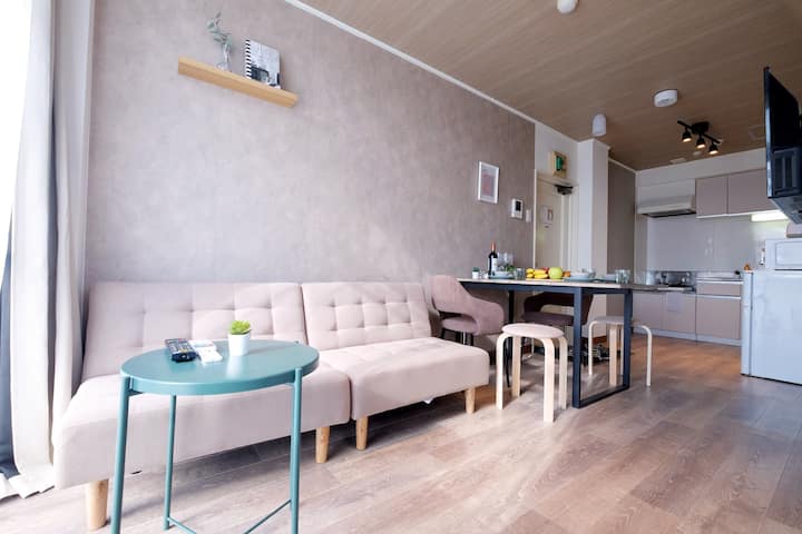 【New】cozy Apt.35㎡ |上北沢駅2分・新宿13分|ダブルベッド2台+ソファーベッド - Chofu