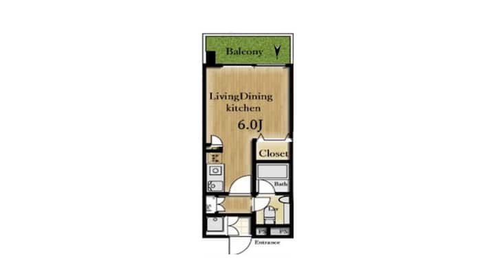 徒歩で新宿駅10分、東新宿駅4分、歌舞伎町、新大久保可能 - Shinjuku City
