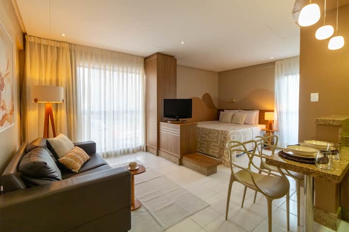 Studio Mocha | Sun Square | 1 King Ou 2 Solteiros - Goiânia