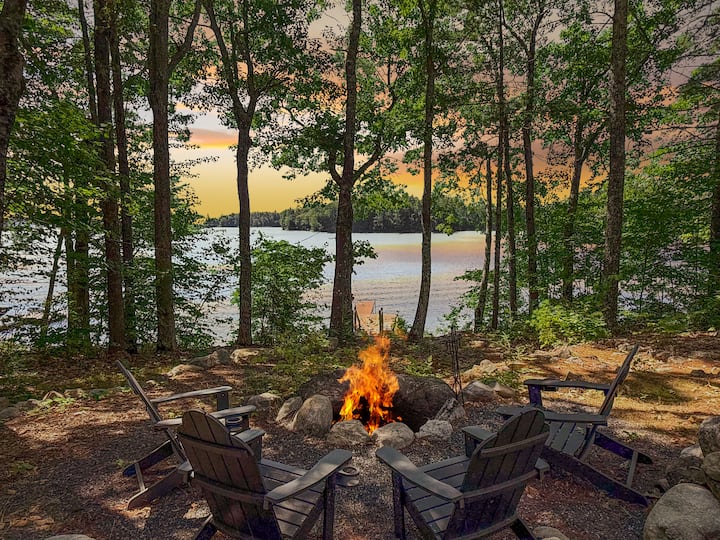 Woods & Water | Sebago Lakefront Luxury Oasis - Sebago Lake State Park, Casco