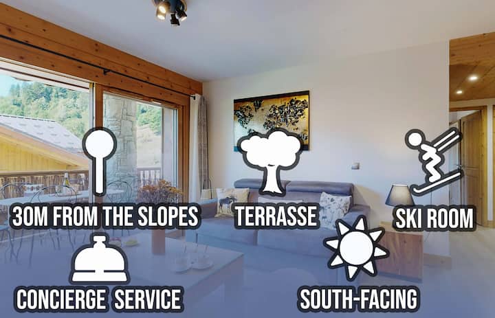 Pied Des Pistes • Terrasse Sud • 6 Pers - Champagny-en-Vanoise
