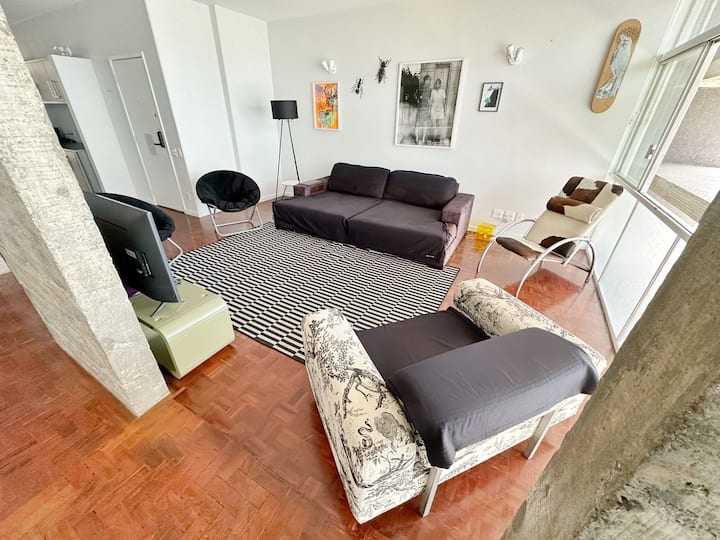 Spacious 2-bedroom, Industrial-style Apartment In - São Paulo