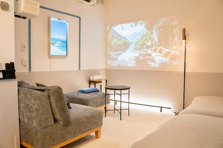 駅徒歩3分/充実の設備/無料駐車場&無料自転車貸出/長期滞在ok/貸切【blue Nest】 - Takamatsu