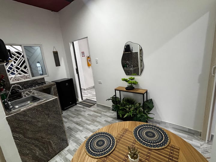 Apt Estudio Con Aire Para 1-3 Personas En Mamatoco - Santa Marta, Colombia