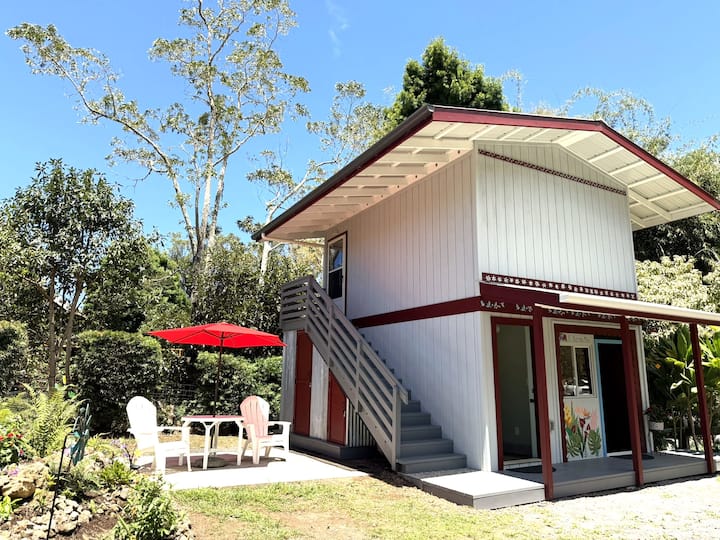 Secluded Romantic Hamakua Coast Suite, King Bed - Kalopa State Recreation Area, Honokaa