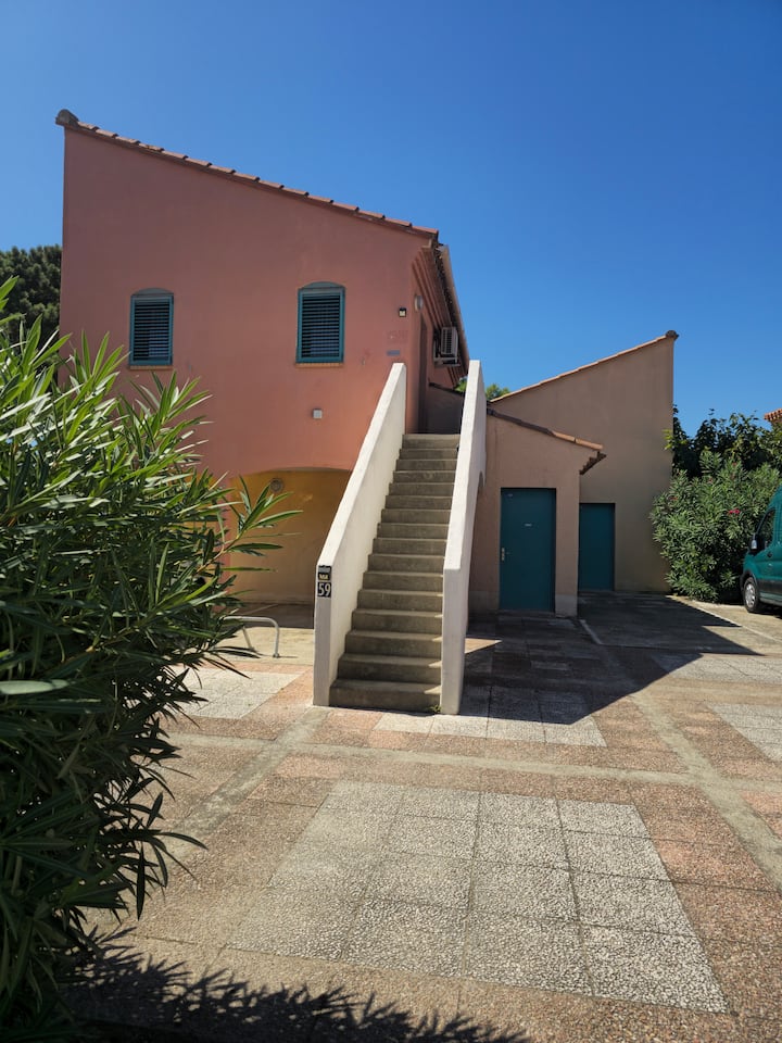 6 Pers  Clim  Terrasse  Piscine  Plage à 5 Min - Argelès-sur-Mer
