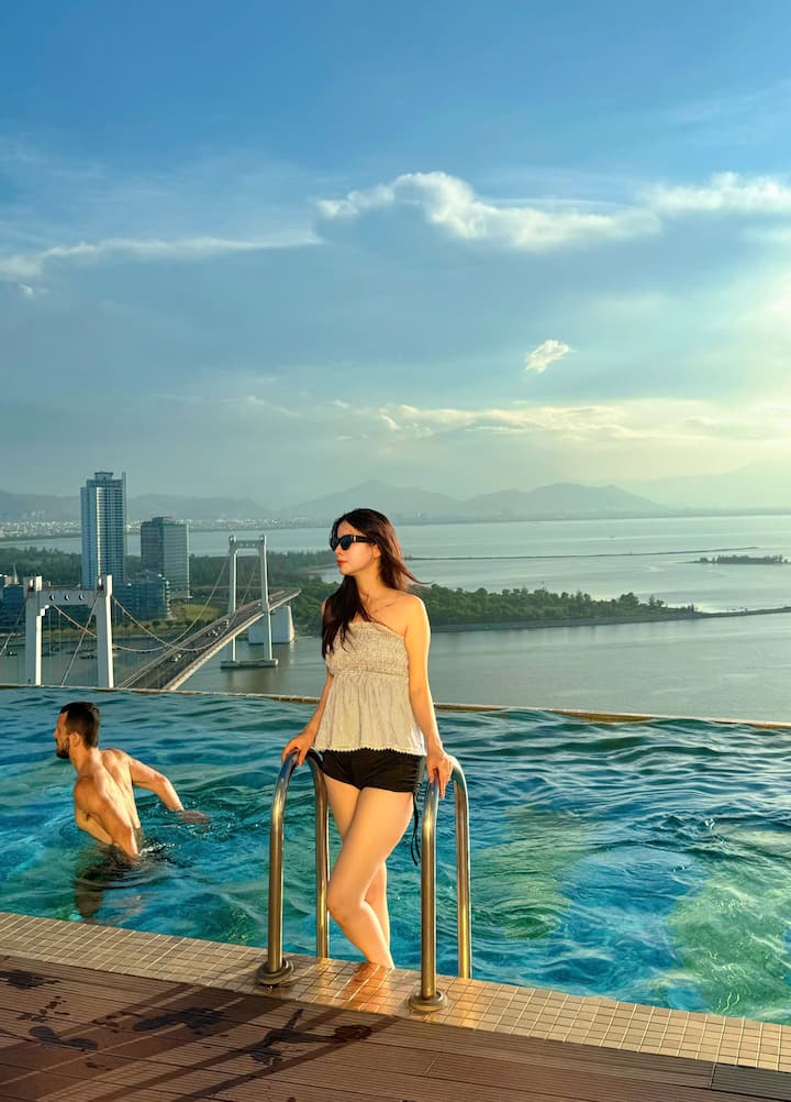 *1br*golden Bay 5 Stars* Free Pool* Beautiful View - 峴港