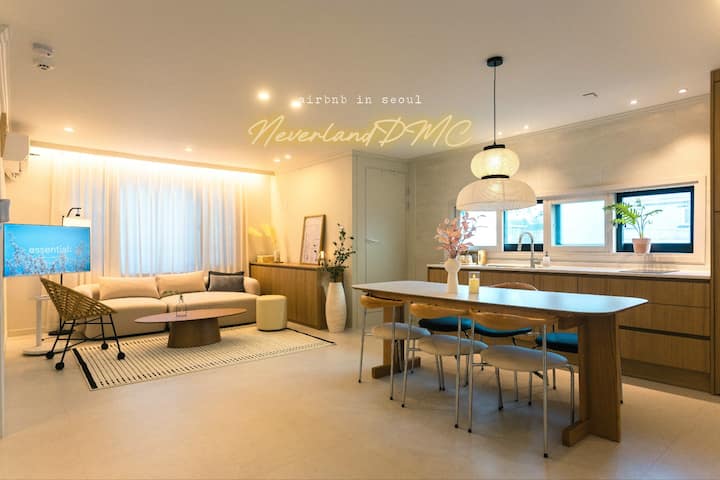 [공항철도Dmc역5분]큰집호텔급3룸1.5욕실/엘리베이터.홍대1정거장.강남.종로.짐보관 - Seoul