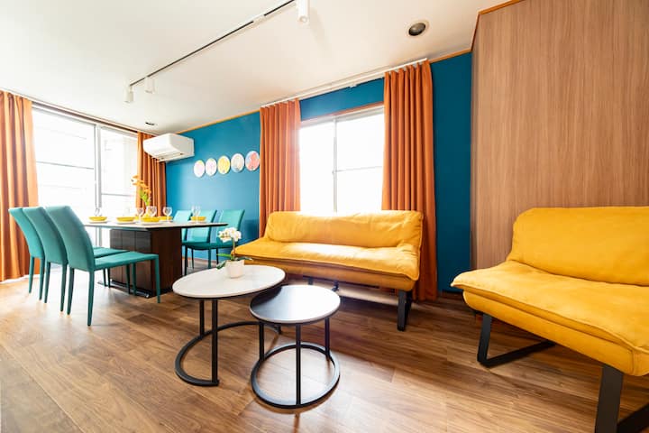 3ldk｜最大10名｜最寄り駅より徒歩30秒｜世界各地をイメージさせる花々を取り入れた空間デザイン - Yokohama