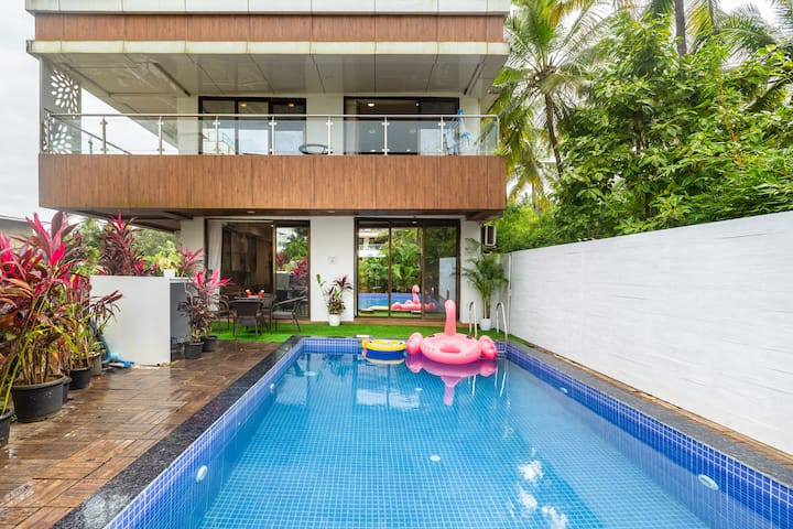 Halo By Alohagoa - 3 Bhk Pvt Pool Villa - Anjuna - 안주나
