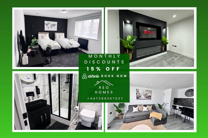 Pe2| Mid/long Term|self Check In|wifi|free Parking - Peterborough, Royaume-Uni