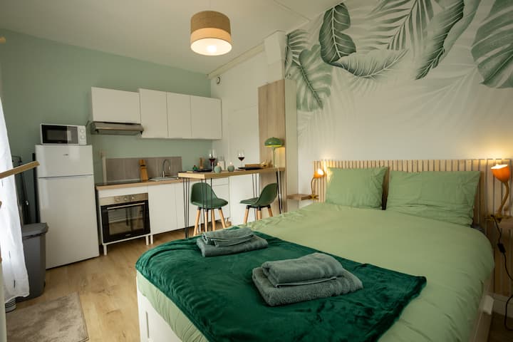 Jungle Studio • Déco Tropicale & Confort Moderne - Paimbœuf