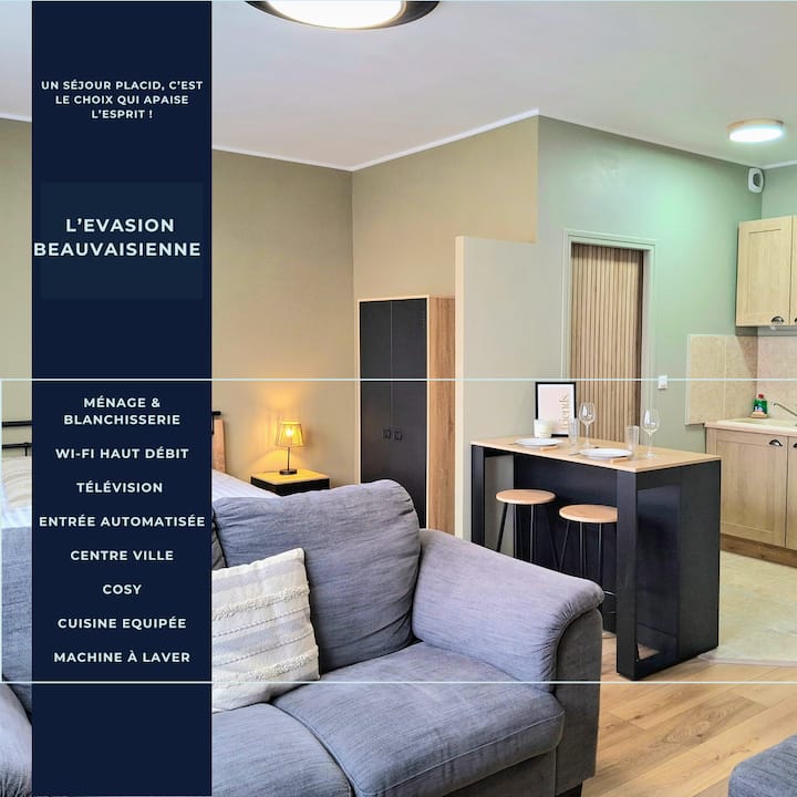 L'evasion Beauvaisienne - Centre Ville - Wifi 6 - Beauvais