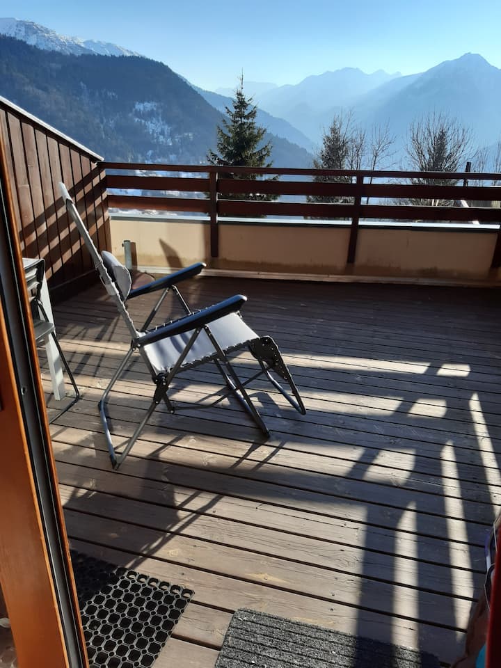 Vaujany - Grande Terrasse Avec Vue Sur Montagne - Vaujany
