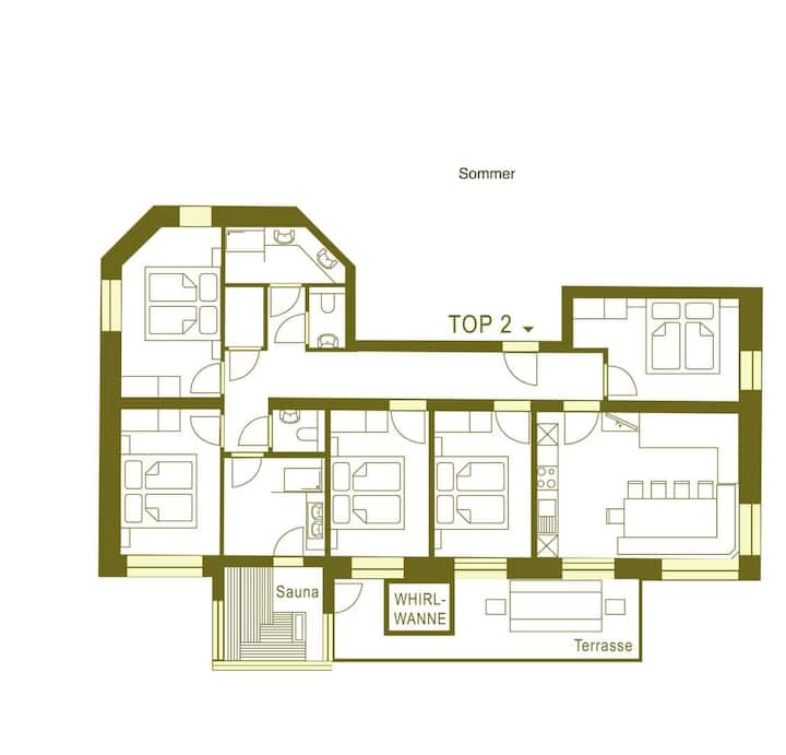 Ski-in/ski-out Apartment Mit Wellness & Badehaus - Saalbach-Hinterglemm