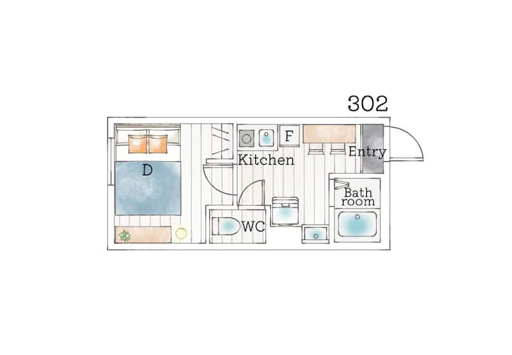2 Min By Train To Shibuya｜new 3rd Floor 19㎡ - Shibuya Station