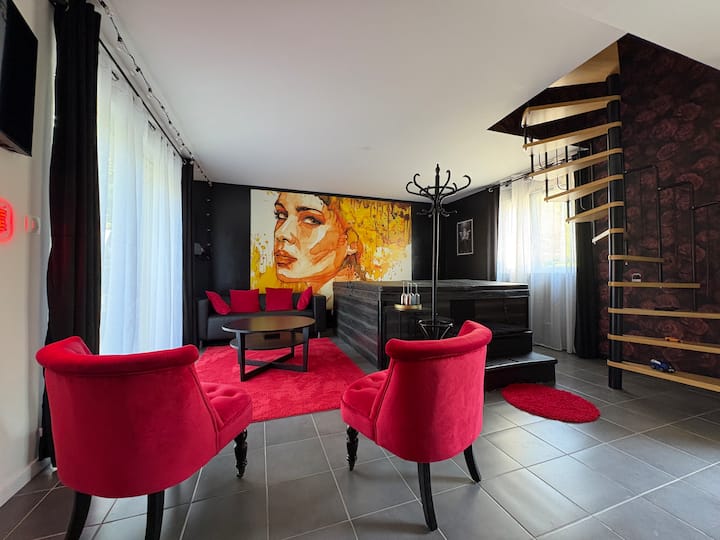 Love Room Lili Bulle Avec Spa (Jacuzzi) - Noailles