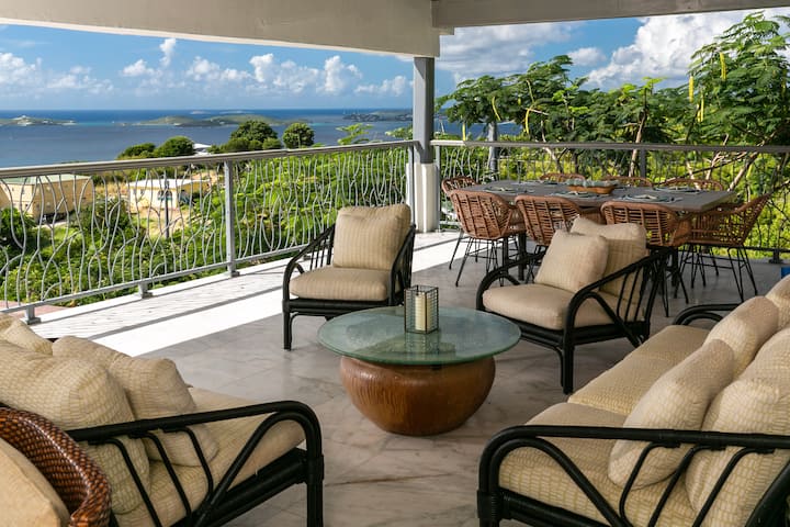 Seascape Villa With Private Pool In Cruz Bay - Cruz Bay