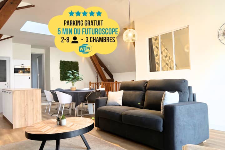 Parenthèse Poitevine Maison 3 Chbr à 5' Du Futuro - Jaunay-Clan
