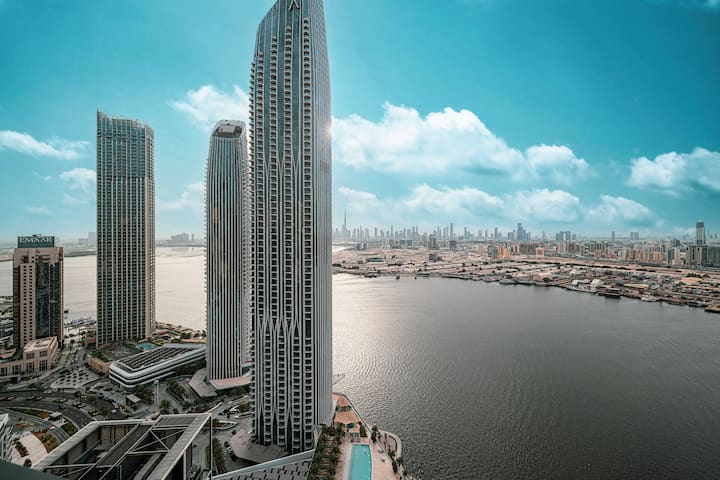 Luxury 2br 34th Floor Burj Khalifa Sea Creek View - Dubái