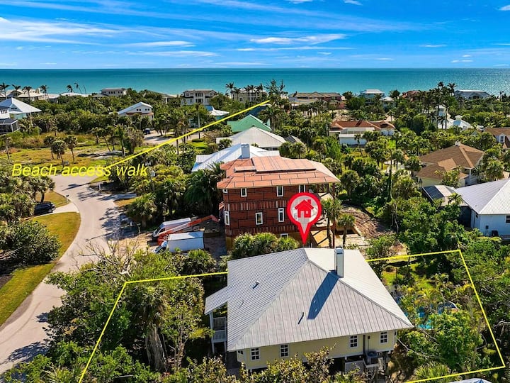 Sanibel West Gulf Beach House With Pool - Sanibel, FL