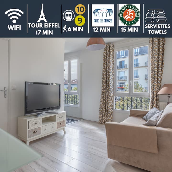Paris 4voyageurs• 15min Tour Eiffel, Centre Rapide - ibis Paris Boulogne Billancourt