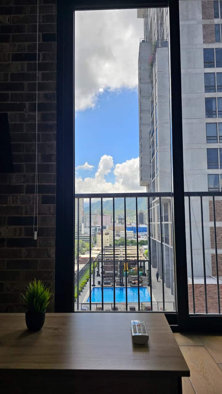 Loft En El Corazón De Monterrey|pool+gym Con Vista - Monterrey