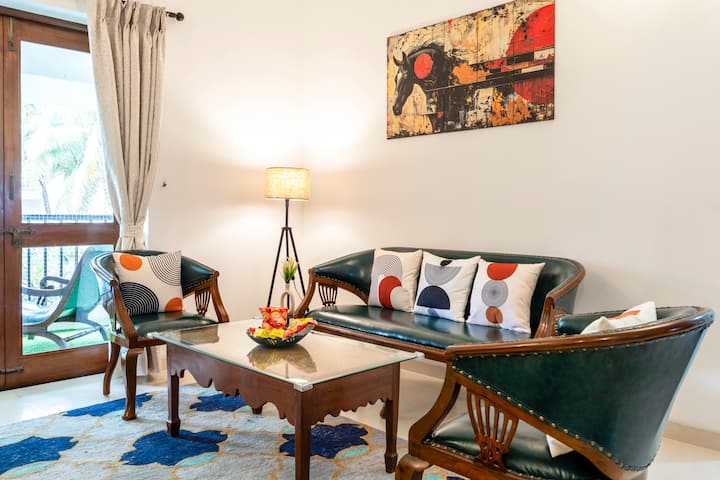 Goanhideaway - "Water" - 2bhk - Near Club Cubana - Goa