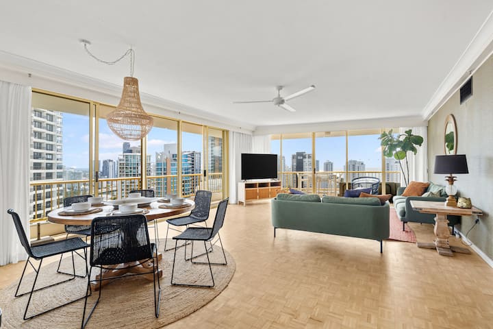 Luxury Gold Coast 3br Ocean And City Views Stay - Gold Coast